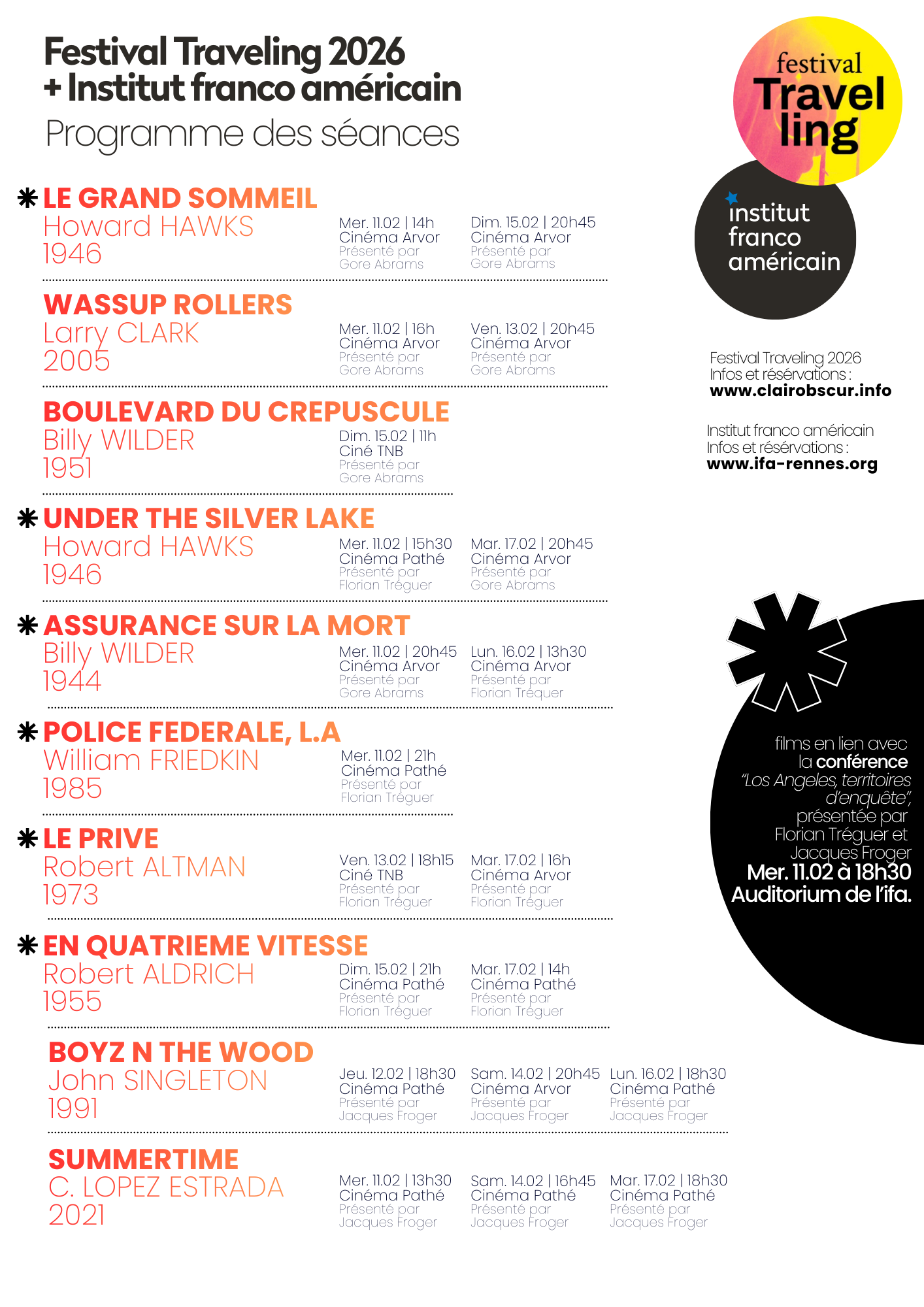 Festival Travelling 2026 ★ - IFA Rennes